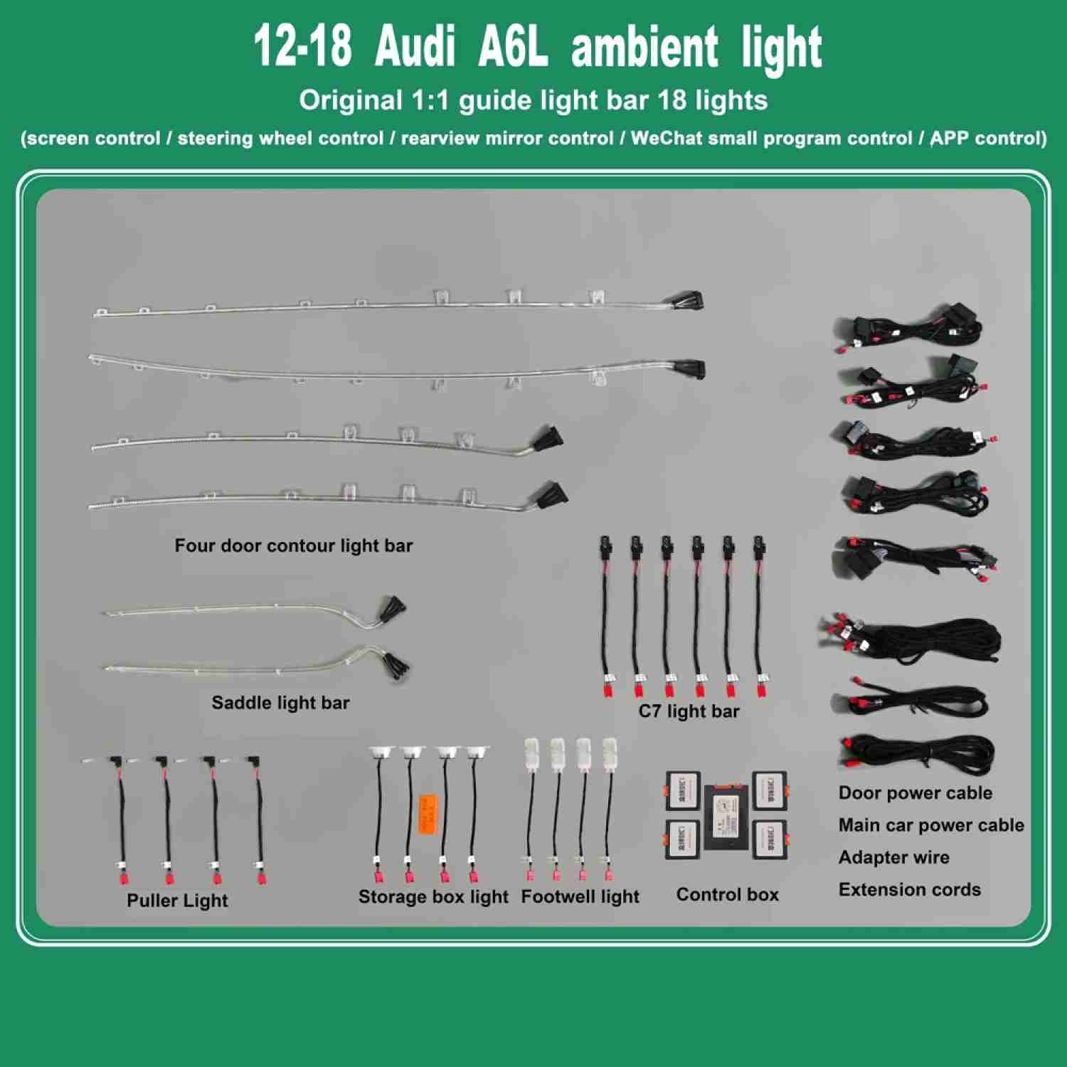 DIQ AMBIENT AUDI A6 4G (Digital iQ Ambient Light Audi A6 mod. 2012-2018 ...